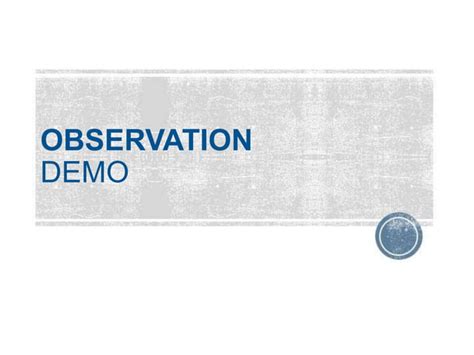 Observations And Inferences Ppt