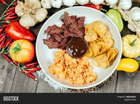 Assorted Chips Sauce Image And Photo Free Trial Bigstock
