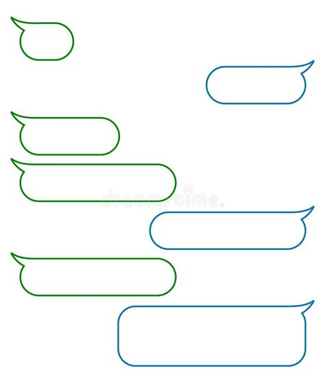 Set Message Icons Dialogue Social Network Chatting Window â€“ Vector