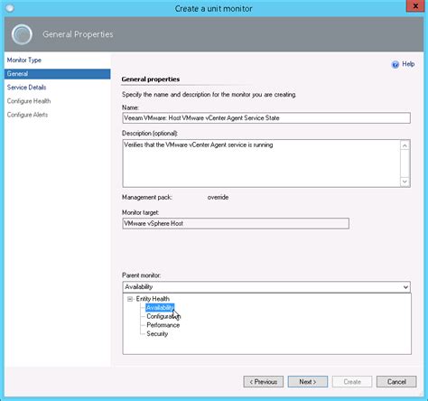 VSphere Host Service Monitor Veeam MP For VMware User Guides