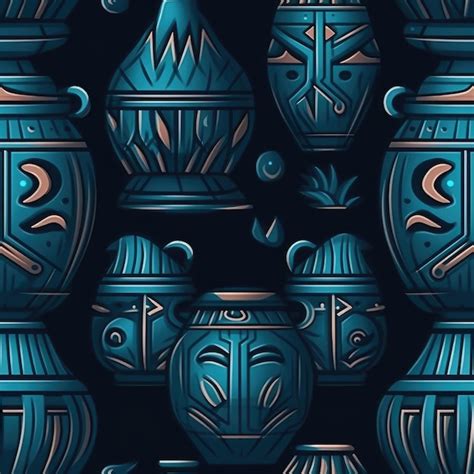 Premium Ai Image Seamless Tileable Patterns Of Abstract Graphic Elements That Are Continuous