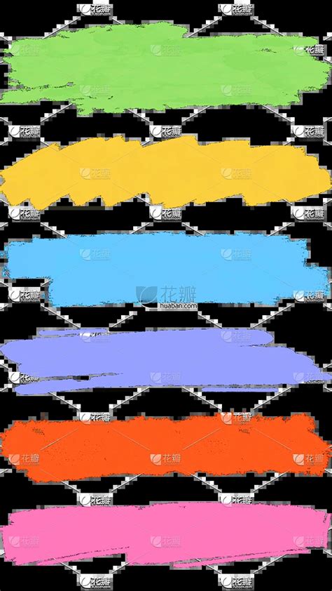 通用手绘涂鸦标题框文本框边框元素素材 花瓣网