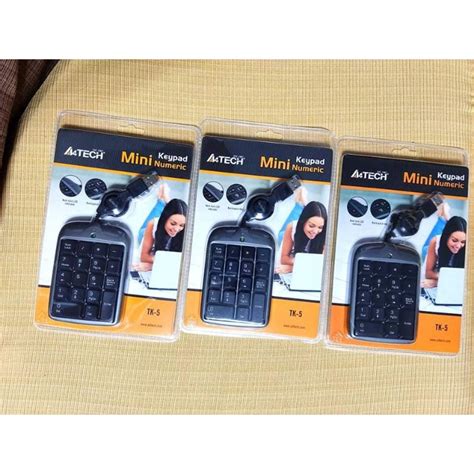 a4tech tk 5 mini numeric keypad usb retractable with 18 low profile
