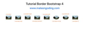 Tutorial Bootstrap 4 35 Border Bootstrap 4 Malas Ngoding
