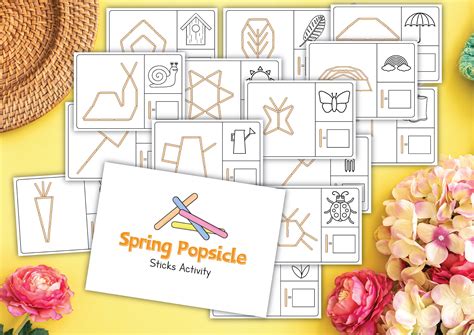 Popsicle Sticks Templates Spring Popsicle Activities Spring Themed