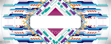 다양한 기술적 요소를 가진 기하학적 추상 기술 배경 구조 패턴 기술 배경 벡터 보안 디지털 공간 가상 기밀 Ep10 가상현실에