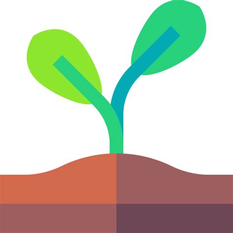 Sprout Basic Straight Flat Icon