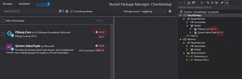 [15 3 sdk2] user can t update fsharp core system valuetuple using the nuget gui · issue 3361