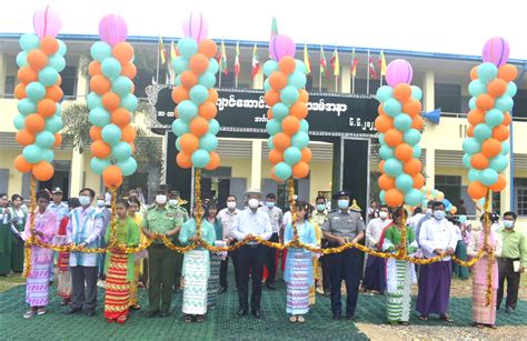 အင်္ဂပူမြို့နယ်အတွင်းရှိ အ ထ က ခြောက်ရွာ နှင့် အ လ က ကျားသေ ကျောင်းတို့၌ ကျောင်းဆောင်သစ်ဖွင့်ပ