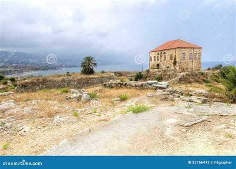 Traditional Lebanese House Byblos Stock Image Image Of Courtyard