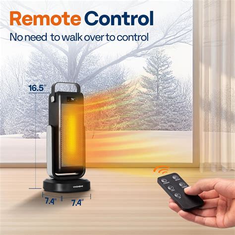 Vivohome 1500w Electric 3d Oscillating Portable Space Heater Wayfair