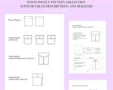 Patch Pocket Pattern Bundle Learn The Basics Of Pockets With Step By
