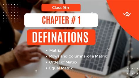 Class 9th Definitions Of Matrix Rows And Columns Matrix Order Of Matrix And Equal Matrix