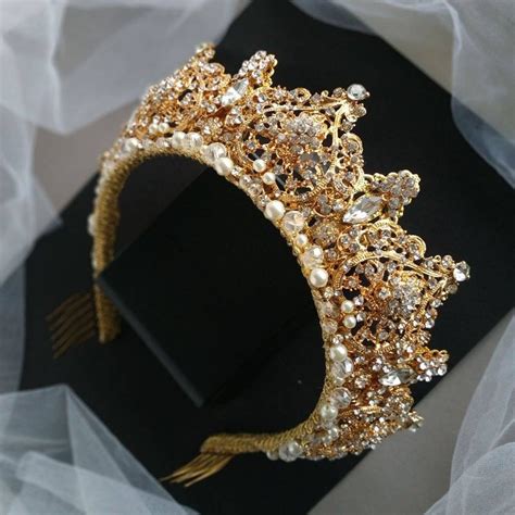 Gold Tiara Etsy