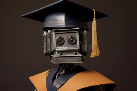 Robot Graduation Cap Stock Photos Free Royalty Free Stock Photos