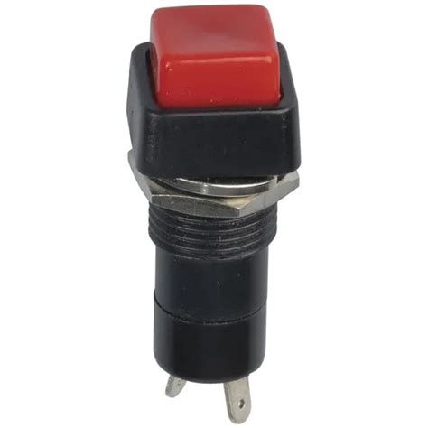 Spst Pushbutton Black Actuator Latching Jaycar New Zealand