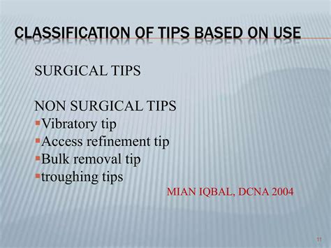 Ultrasonics Endodontic Tips Pptx