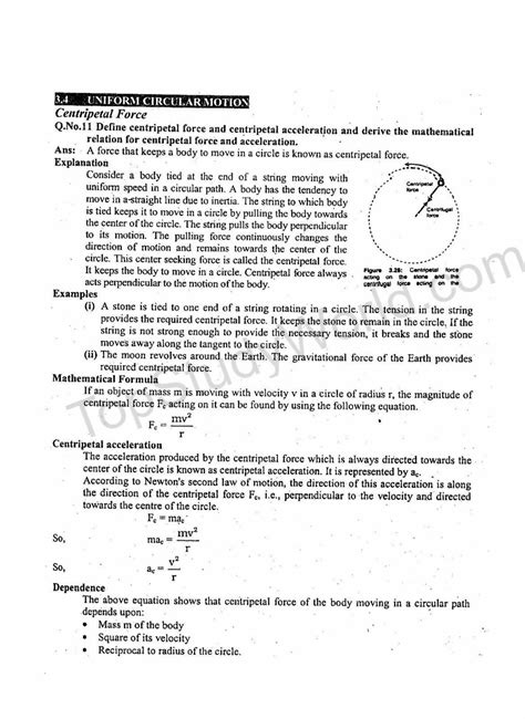 Kips 9th Class Dynamics Physics 3rd Chapter Notes With Pdf Top Study