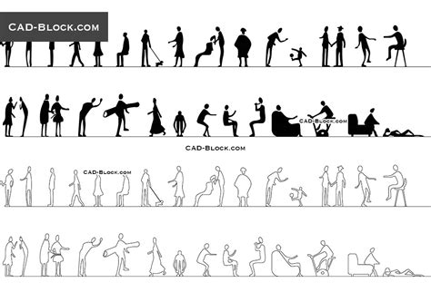 Human Figures For Architectural Drawings