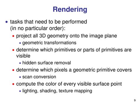 Ppt Rendering Pipeline Openglglut Intro Week 2 Mon Jan 10