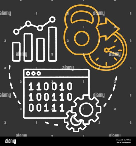 Load Testing Chalk Concept Icon Software Development Stage Idea Thin Line Illustration System