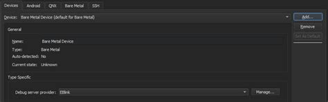 Add Bare Metal Devices Qt Creator Documentation