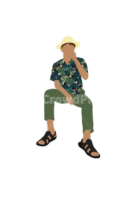 사람 일러스트레이터 사람소스 앉은사람 남자 사진 이미지 일러스트 캘리그라피 Peoplepeople작가