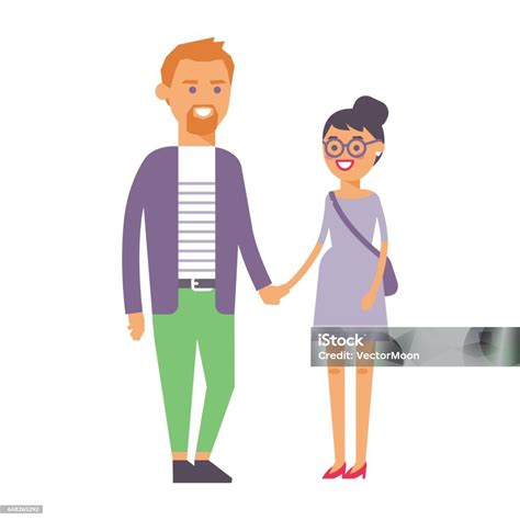 행복한 커플 사랑 벡터 문자 함께 로맨틱 한 사람들 함께 행복한 관계와 남자와 여자 라이프 스타일 아름다운 행복 벡터 일러스트 2명에 대한 스톡 벡터 아트 및 기타 이미지