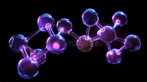 Glowing Molecular Structure Abstract Art Stock Illustration Illustration Of Light Technology