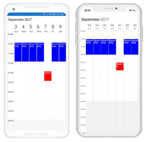 Appointments In Xamarin Scheduler Control Syncfusion