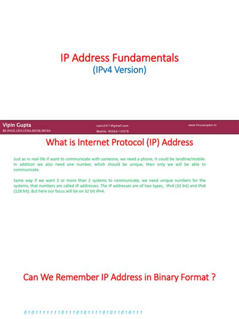 21 1 Ip Address Fundamentals Pdf Ip Address Network Architecture