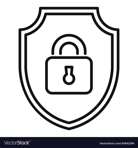 Best Ssl Certificate Icon Outline Secure Vector Image