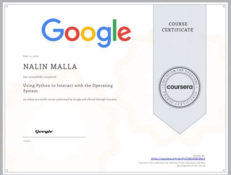 Nalin Malla On Linkedin Im Happy To Share That Ive Obtained A New Certification Using Python To