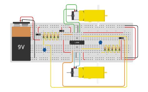 Circuit Design Carro Robot Tinkercad