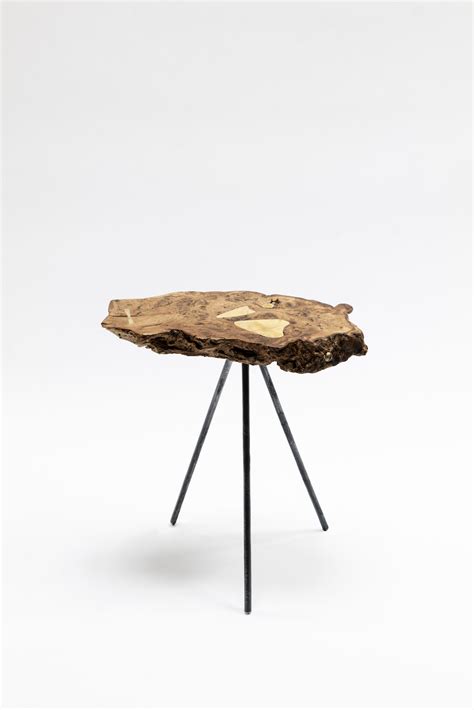 Oak Burl Brass Table Ii Denmark Artwork Galleriesnow