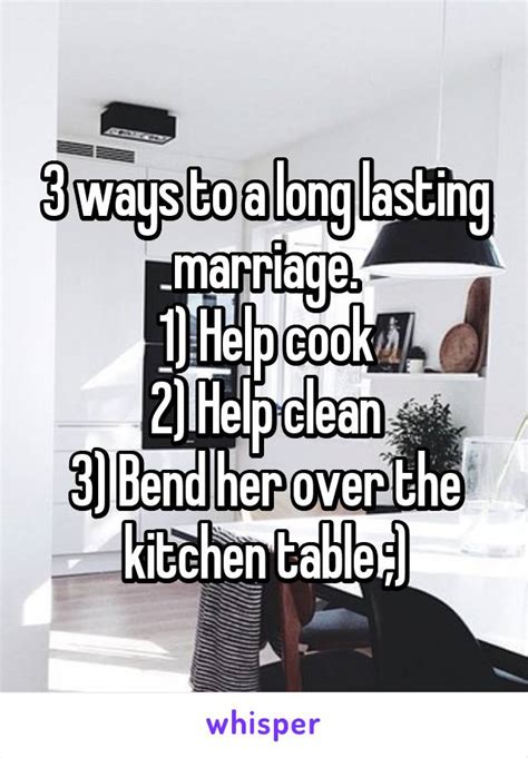 Bent Over Kitchen Table