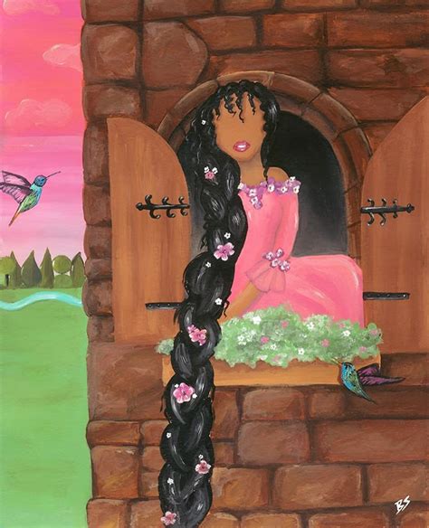Black Rapunzel Art By Briapaints On Instagram Princess Painting