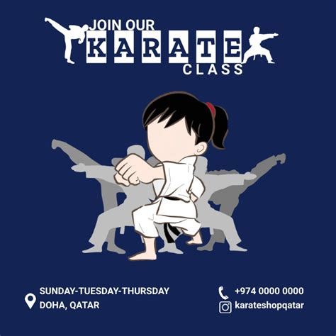 Karate Class Poster 7 Template Postermywall Karate Class Poster 7 Template Postermywall