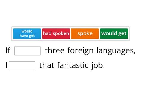 Conditionals Second And Third Missing Word
