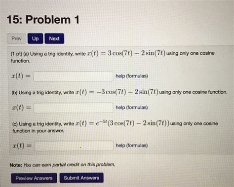 solved using a trig identity write x t 3cos 7t