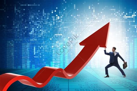 차트 그래프 사진에서 경제 성장을 보여주는 사업가 사진 무료 다운로드 Lovepik
