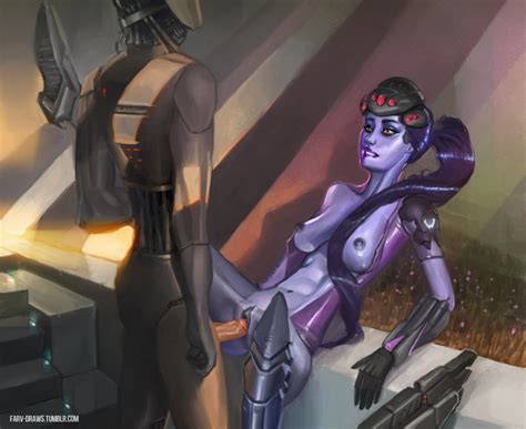 Rule 34 Biting Lip Farv Overwatch Sex Widowmaker 2044117