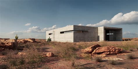 The Minimalist Concrete Sharp House Is A Striking Desert Retreat Maxim