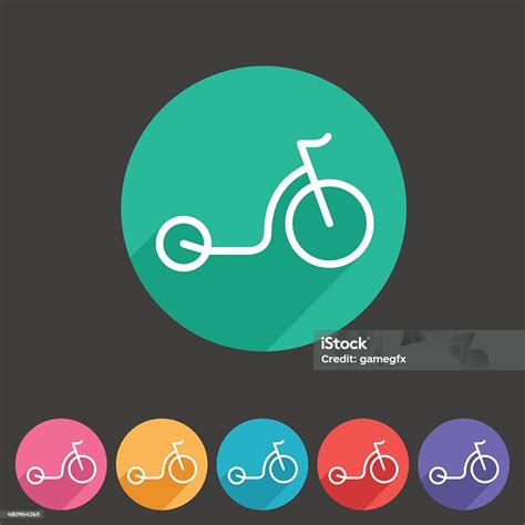 킥 자전거 스쿠터 평편 아이콘크기 웹 팻말 기호까지 로고 라벨 2015년에 대한 스톡 벡터 아트 및 기타 이미지 2015년 개념 개념과 주제 Istock
