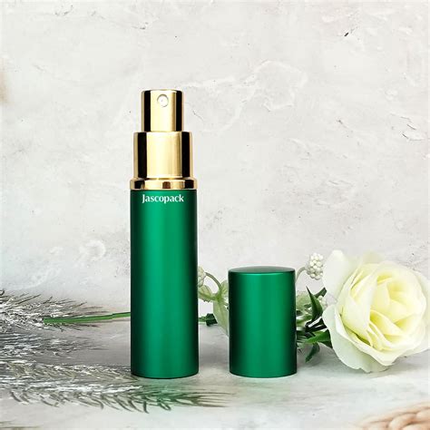Green Perfume Bottle Bulk Luxury Glass And Plastic Atomizers