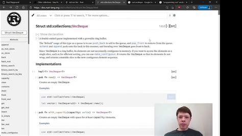 Easy Rust 058 Collection Types Vecdeque Youtube