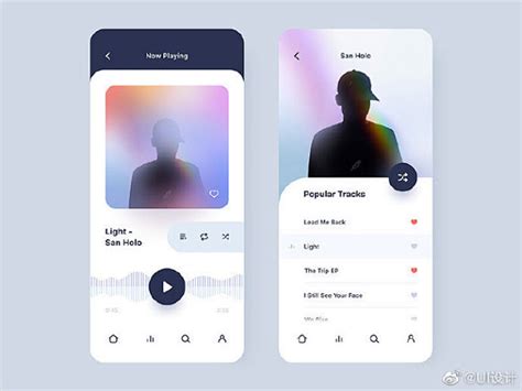 ui设计 优秀的音乐播放器设计app界面ui设计分享