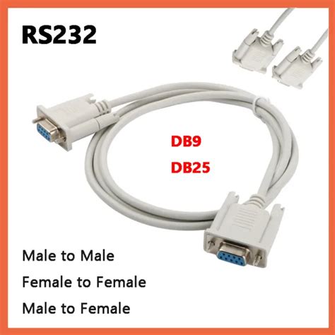 Serial Rs232 Cable Lead Plug Port Adapter Connector 9 Pin Db9 Db25 Male Female 6 70 Picclick Au