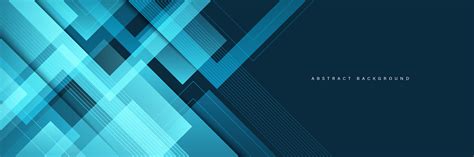 파란색 기하학적 모양이 있는 추상 넓은 배너 배경 현대 기하학적 사각형 오버레이 레이어 포스터 프리젠 테이션 배너 표지 헤더 웹