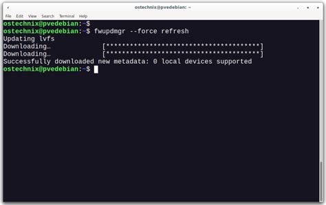 fix failed to update metadata for lvfs error in linux ostechnix